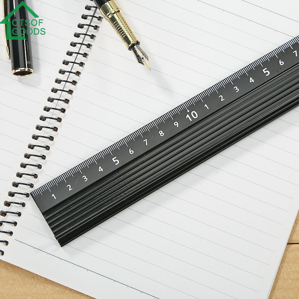 Multi-function Alloy Hand Protective Ruler Non-slip Straight Ruler ...