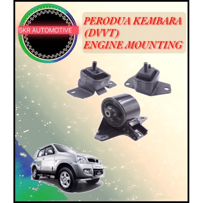 PERODUA KEMBARA (DVVT) ENGINE MOUNTING FULL SET (3 PCS) | Shopee Malaysia