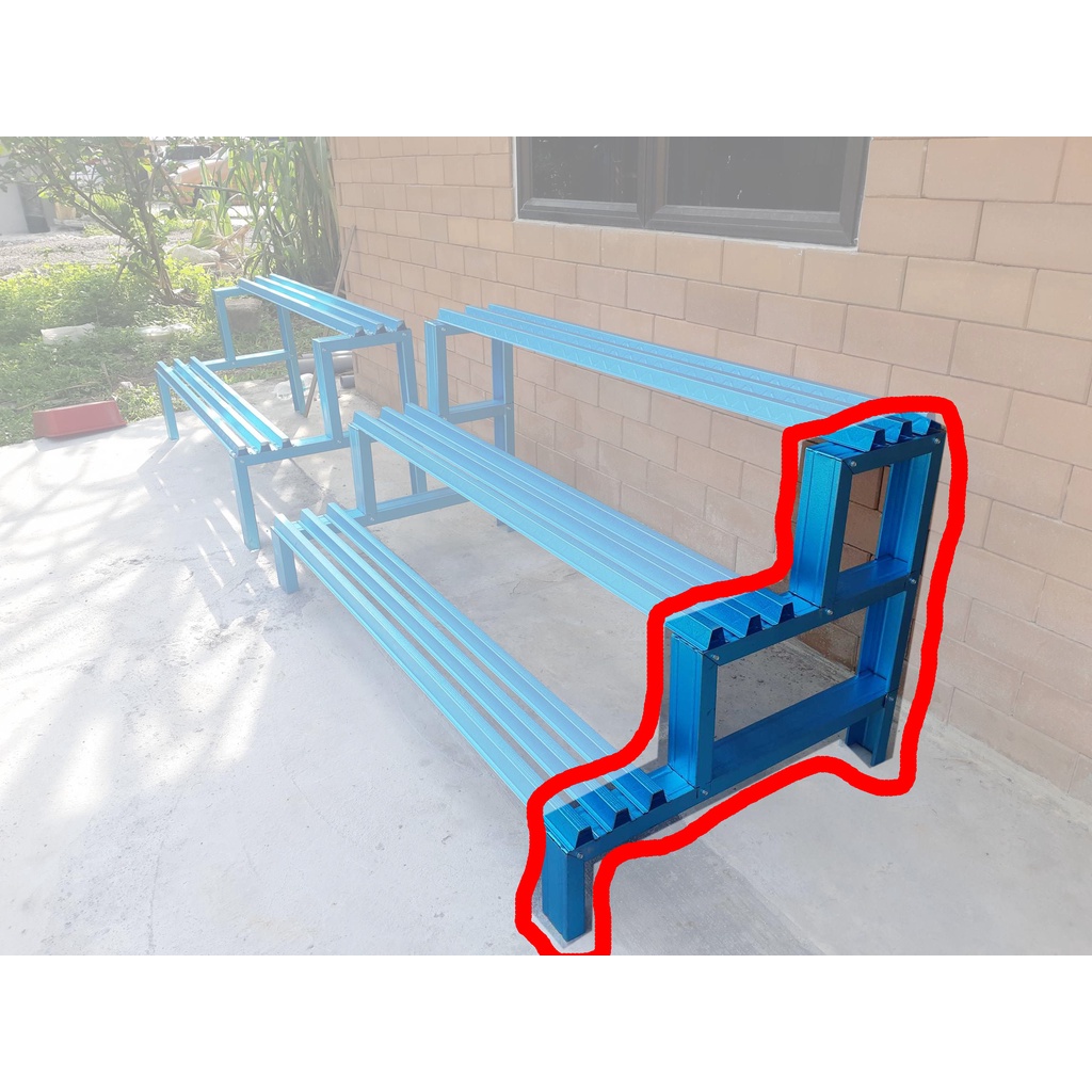 DIY - C10 inci - 1unit TIANG BESI BIRU (C CHANEL) KAKI RAK BUNGA SAYUR ...