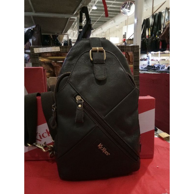 Original Kickers Leather, 2 in 1 Chest Bag & Backpack ( IC89976-S ...
