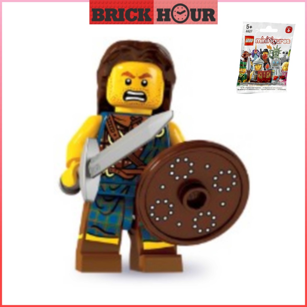 8827 -2 LEGO Minifigure Series 6 - Highland Battler (MISP) | Shopee ...