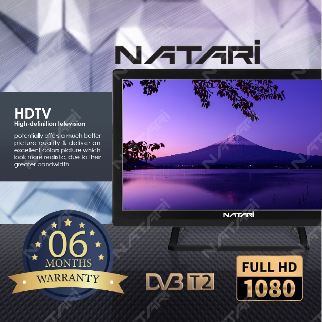 Natari Digital TV 24 inch Full HD LED TV (DVB-T2) Built-in MYTV ...