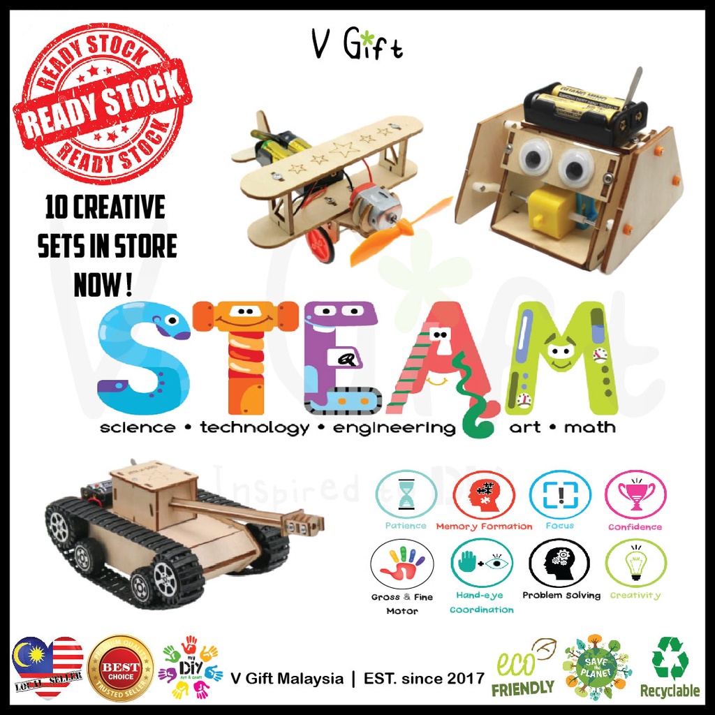 STEAM Toys for Kids | Educational Toys | STEM Toys | Tank Boat Robot ...