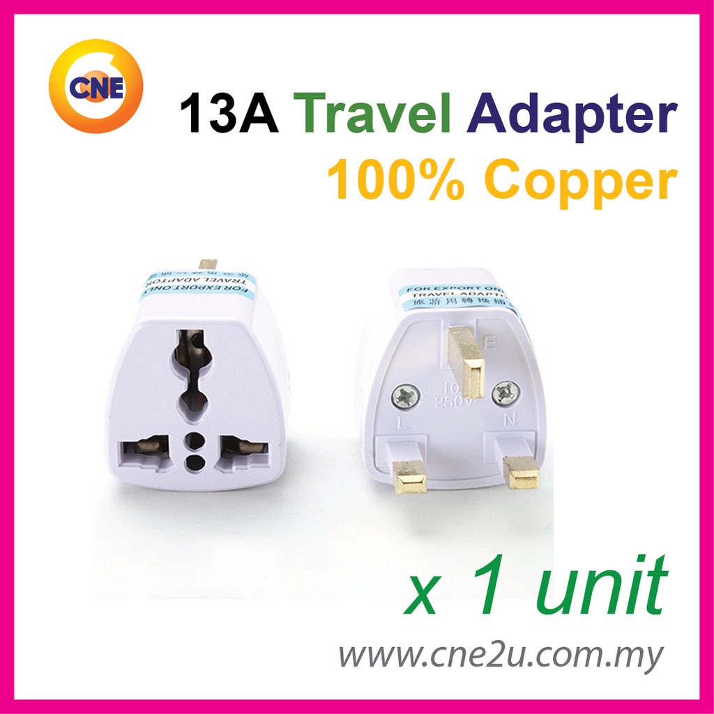 3 Pin Universal Multi Adapter Plug Socket Converter / Travel Adaptor ...