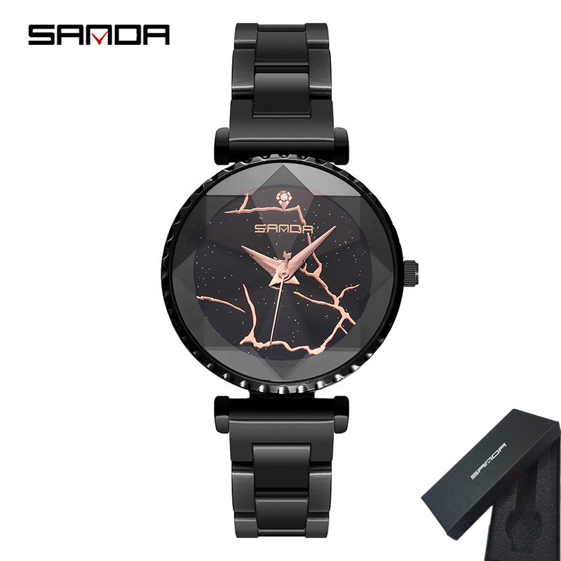 Sanda Women Watch Authentic Fashion Quartz Creative Frame Border ...