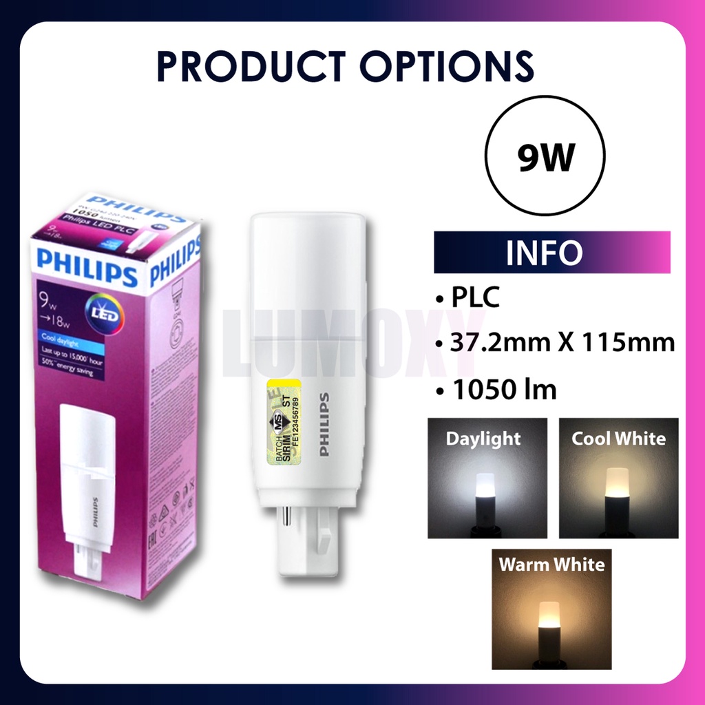 LMY_SIRIM Philips LED Stick Bulb 5.5W 7.5W 9.5W 11W Energy Saving MyCare Lighting Home Ceiling ...