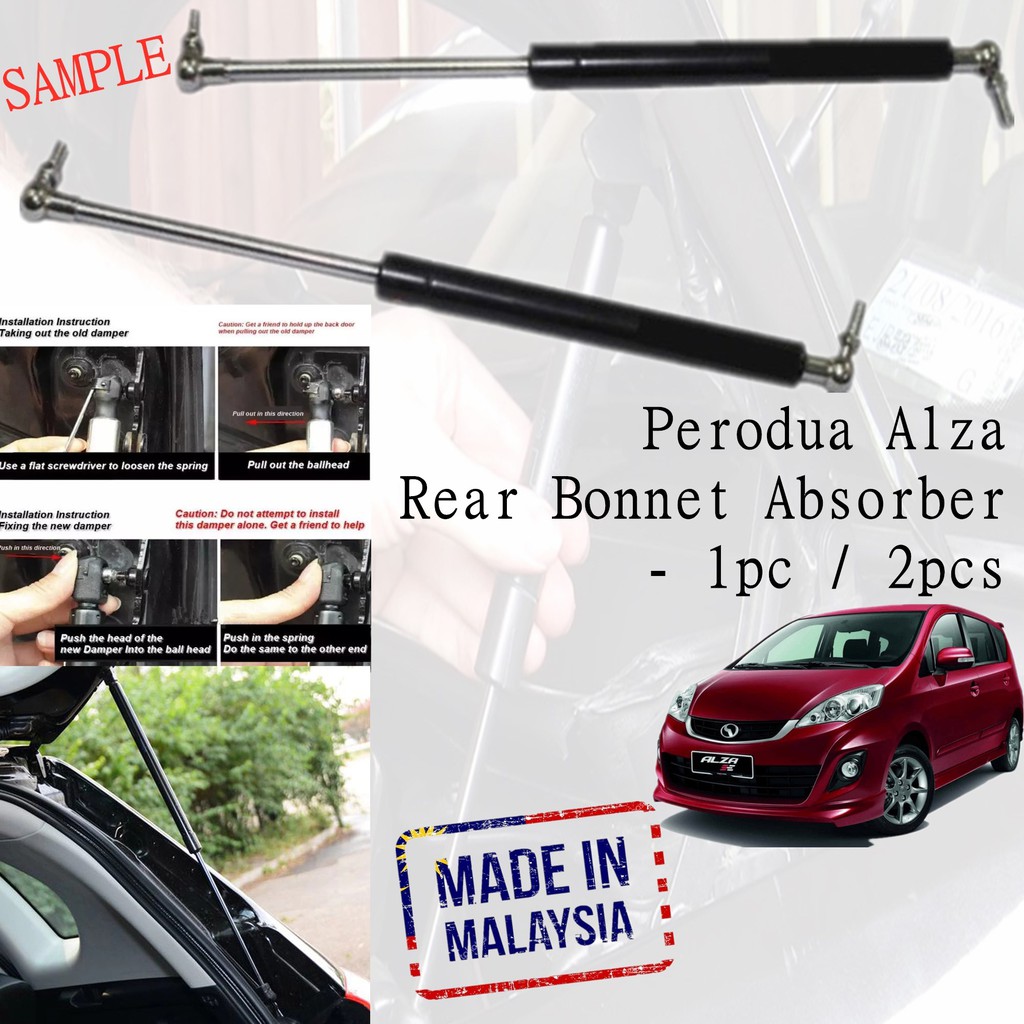 Perodua Alza Rear Bonnet Absorber | Shopee Malaysia
