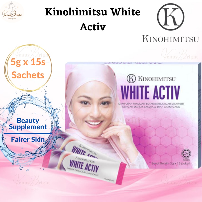 Kinohimitsu White Activ 5g x 15s Sachets - Beauty Supplement Fairer ...