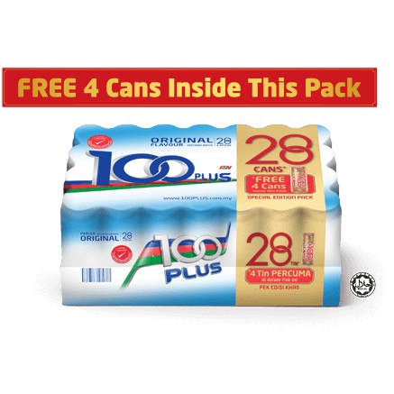 100plus original special edition pack [ 24+4 can x 325ml ] | Shopee Malaysia