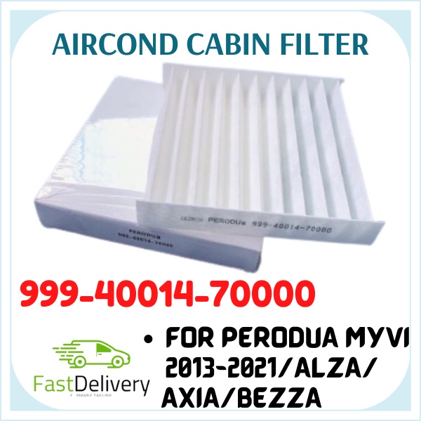 CABIN AIR FILTER AIR CONDITIONAL FILTER FOR PERODUA MYVI 2011+ NEW MYVI ...