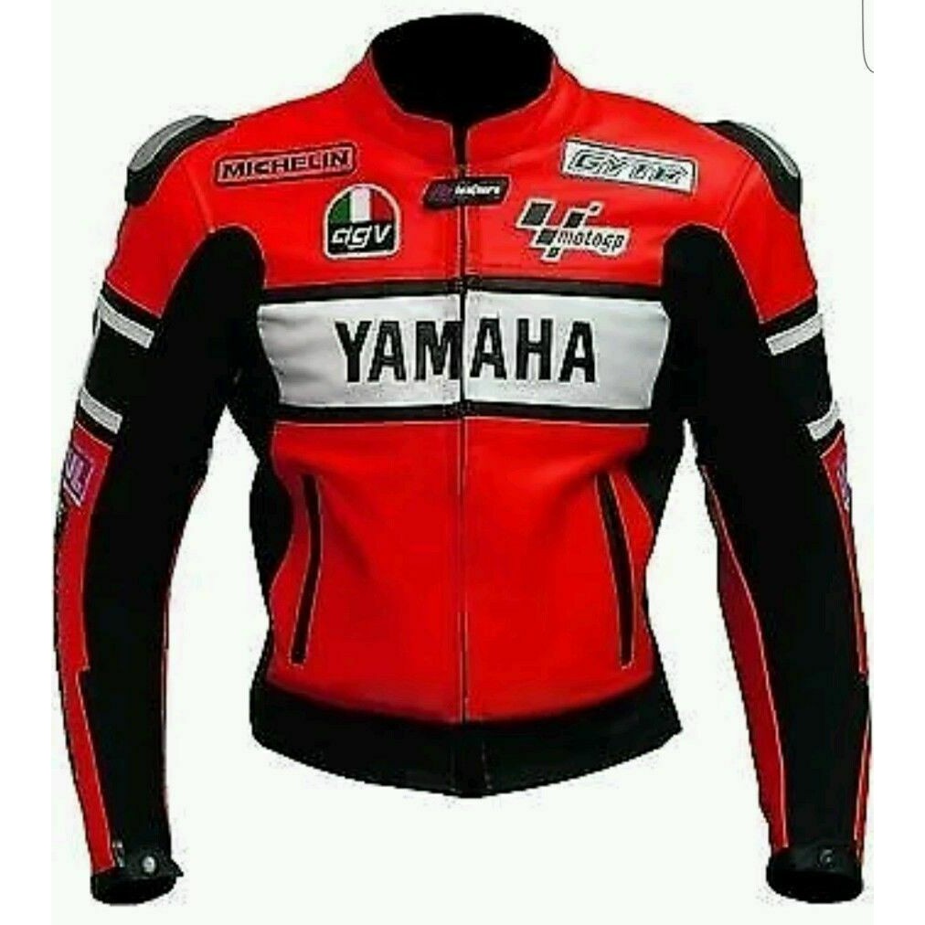 VR46 Motorcycle Leather Jacket Motorbike Leather Jacket Yamaha Monster ...