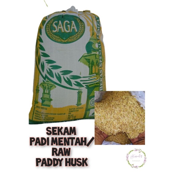 Sekam Padi Mentah/ Raw Paddy Husk dalam guni | Shopee Malaysia