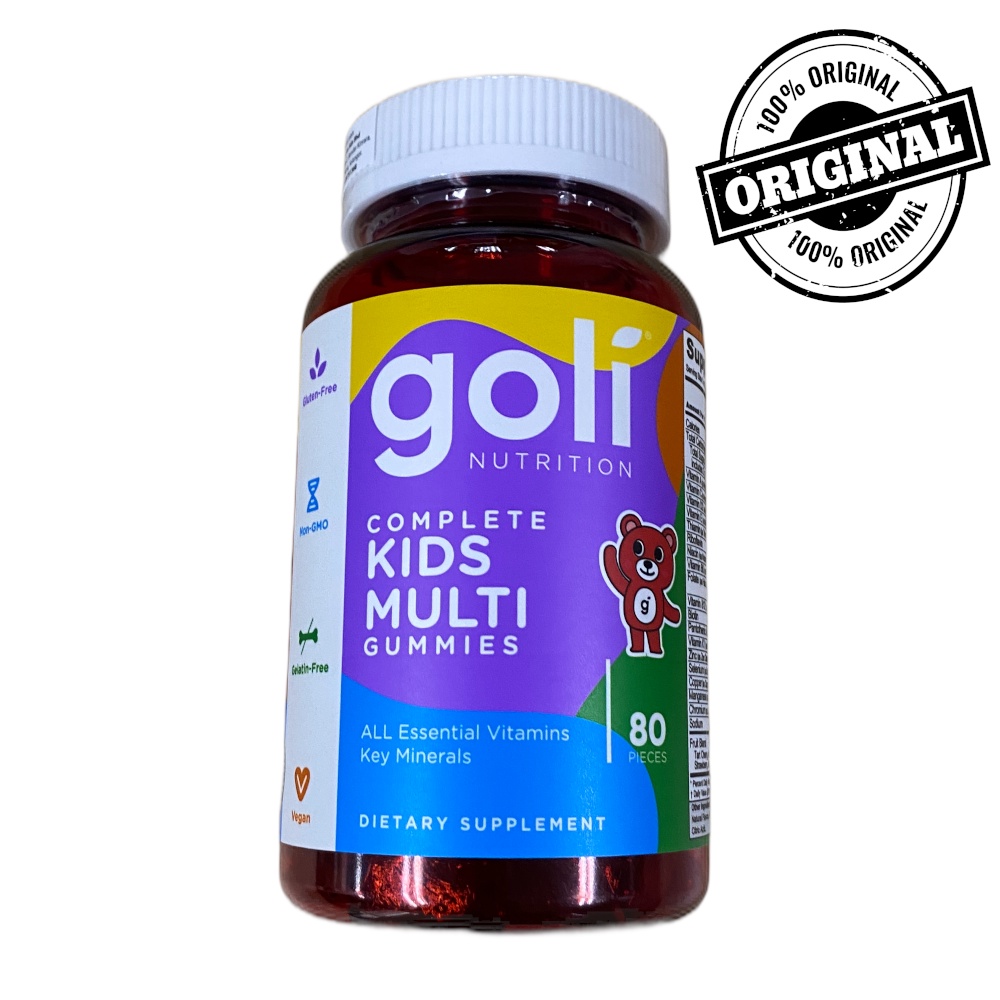 GOLI Gummy Complete Kids Multi | 80s | Bones | Teeth & Muscle | Nervous ...