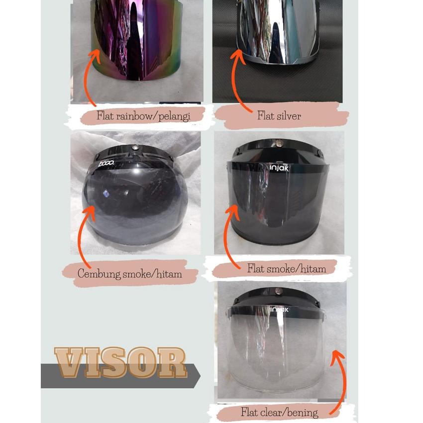 Bogo/retro Adult full neck helmet + flat glass || SNI –UK.01Jn22γ ...