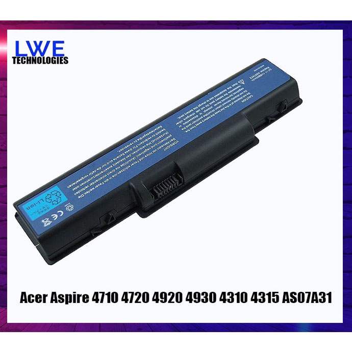 Acer Aspire 4710 4720 4920 4930 4935 4310 4315 AS07A31 AS07A41 Battery ...