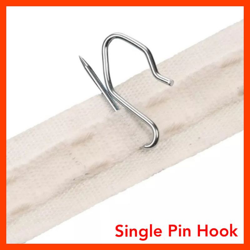 READY STOCK Wholesale Metal Single S Sharp Hook / N Curtain Hook / Zinc ...
