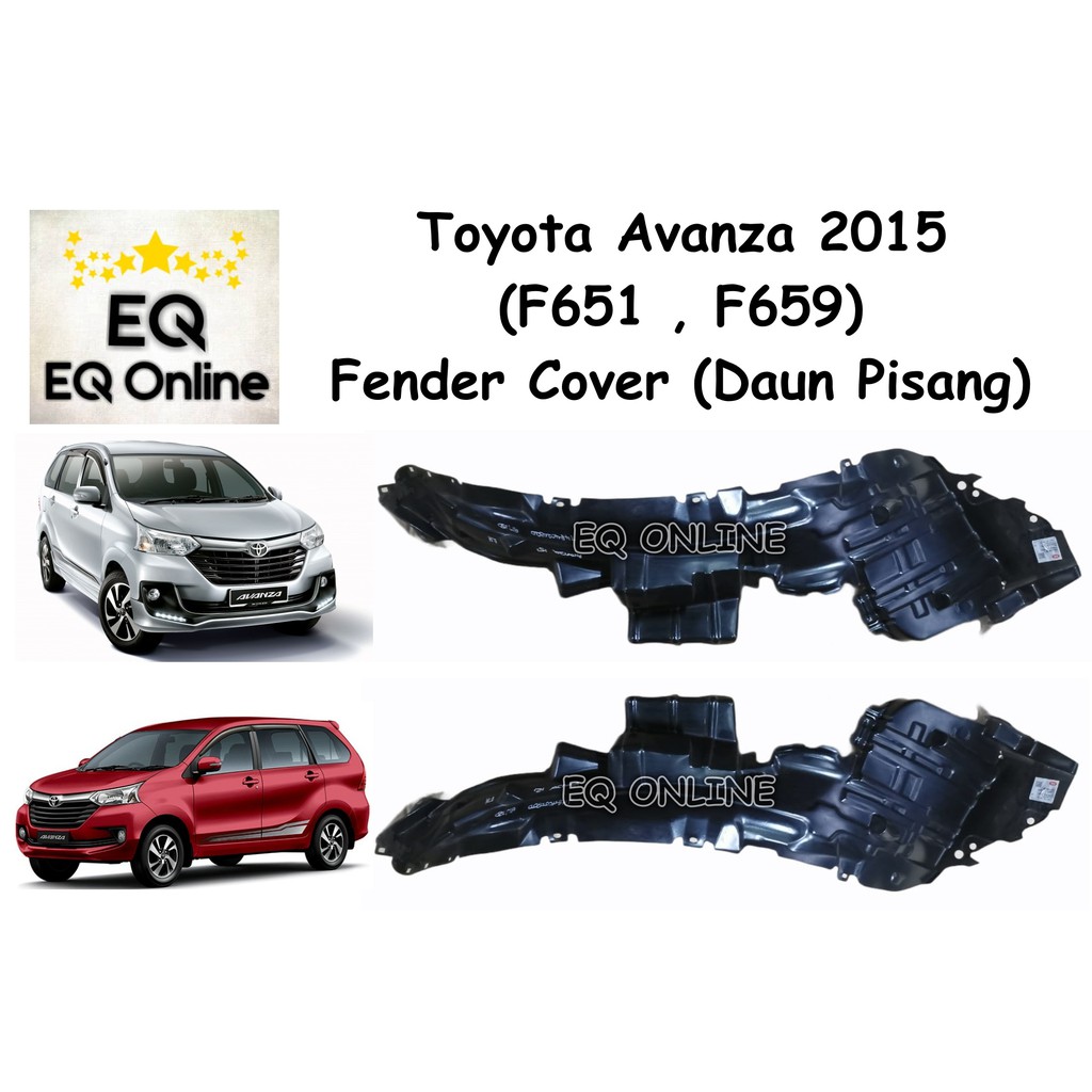Toyota Avanza 2015 (F651 , F659) Fender Cover / Liner / Protector ...