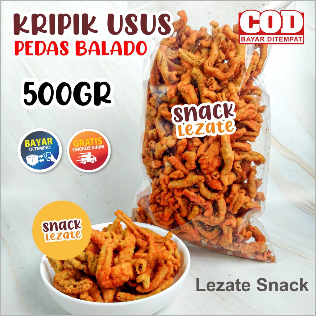 Chicken Intestine Chips 500GR Spicy Delicious Crispy / Balado Spicy ...