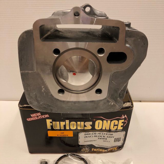 Block Racing 54MM Tak Perlu Korek Crankcase Jenama Furious One Honda ...