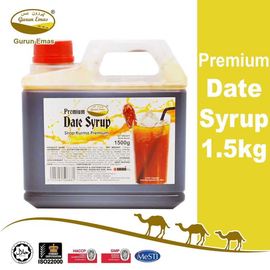 Gurun Emas Premium Date Syrup (1.5kg) | Shopee Malaysia