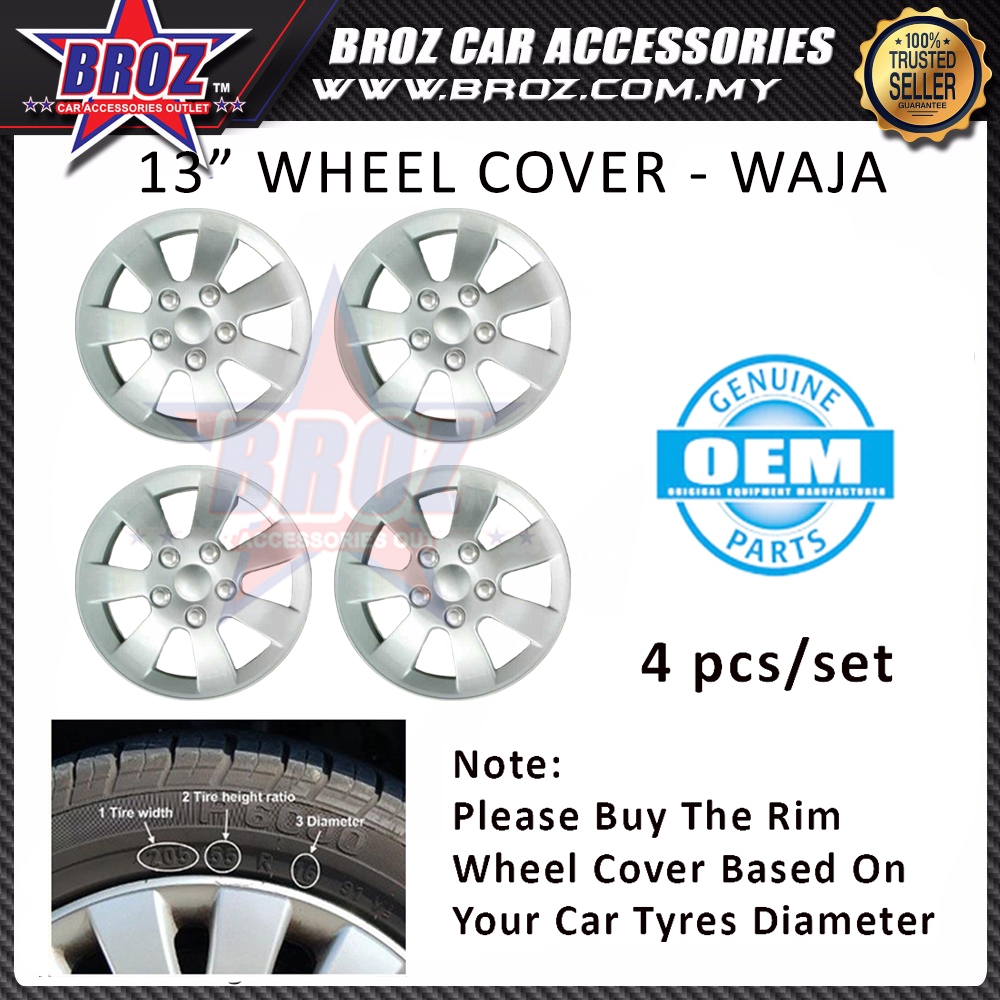 4PCS Waja Wheel Rim Cover (13") | Shopee Malaysia