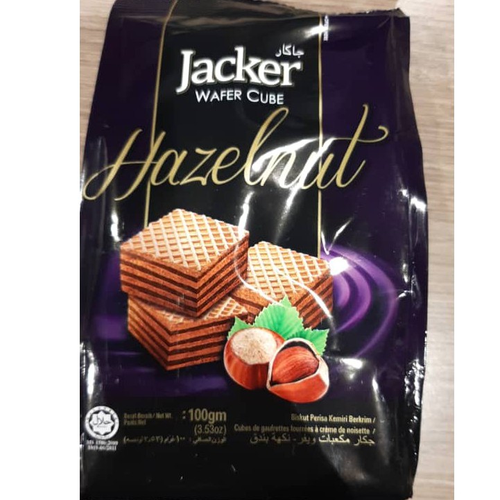 Jackers-Wafer Cube-Hazenuts 100g | Shopee Malaysia