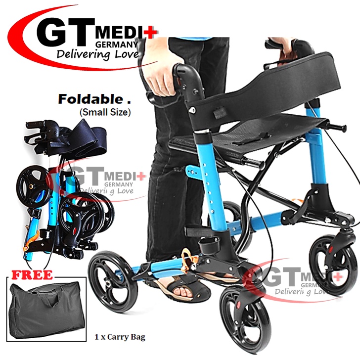 GT MEDIT GERMANY Adjustable Height Quad Cane Walker Crutch Aid Mobility ...