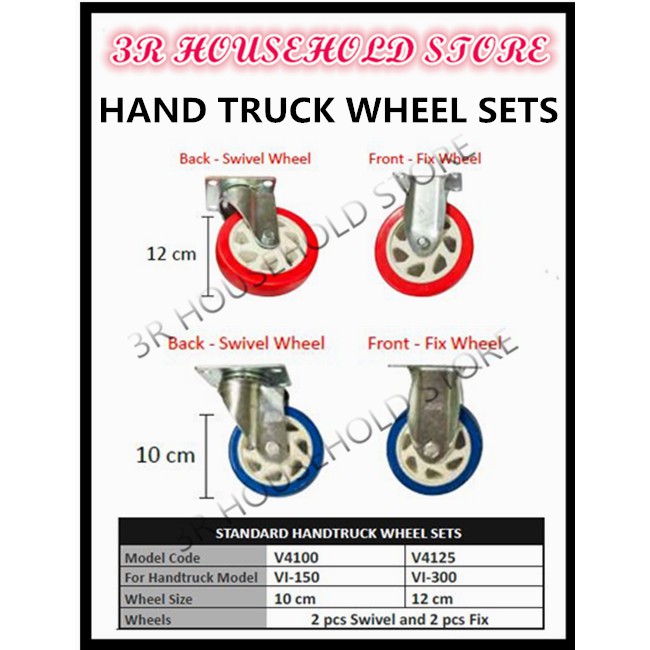 RAYACO 6 wheels 500kg Foldable Platform Trolley / Heavy Duty Hand Truck ...