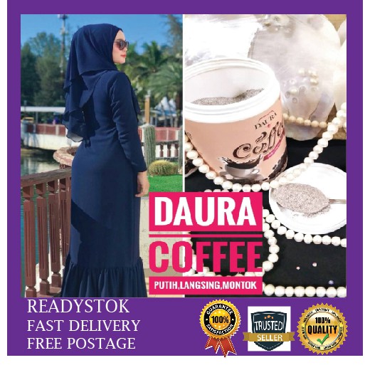 🔥 Daura Coffee/Coklat🔥100% ORIGINAL HQ Viral + FREE GIFT 🎁 Face Mask ...