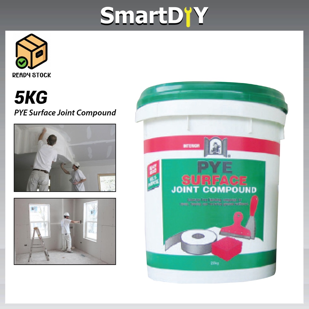 5KG Ready Mix PYE Surface Joint Compound For Interior Skim Coating ...