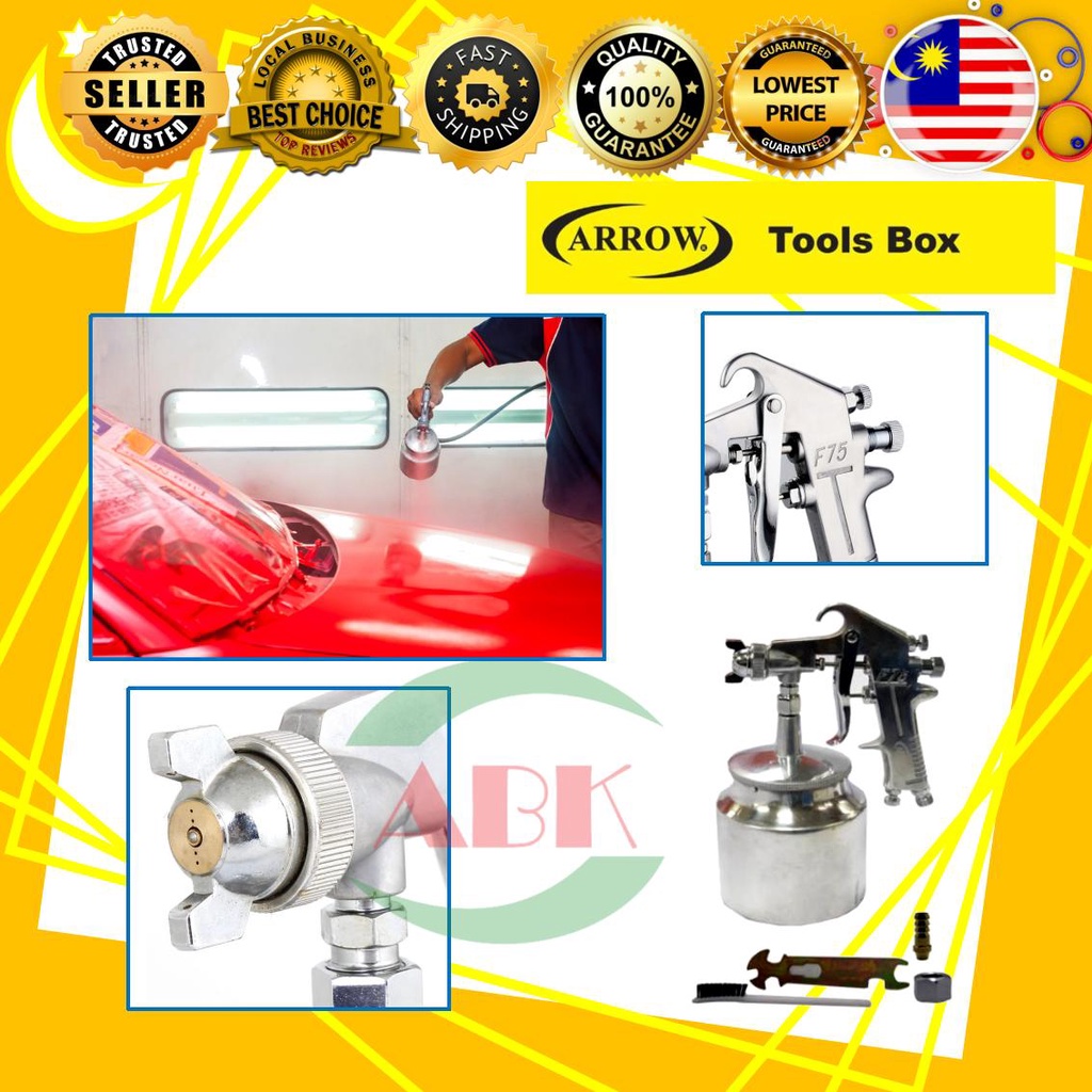 ARROW A20700 AIR SPRAYER PAINT GUN 1.5MM 750ML | Shopee Malaysia