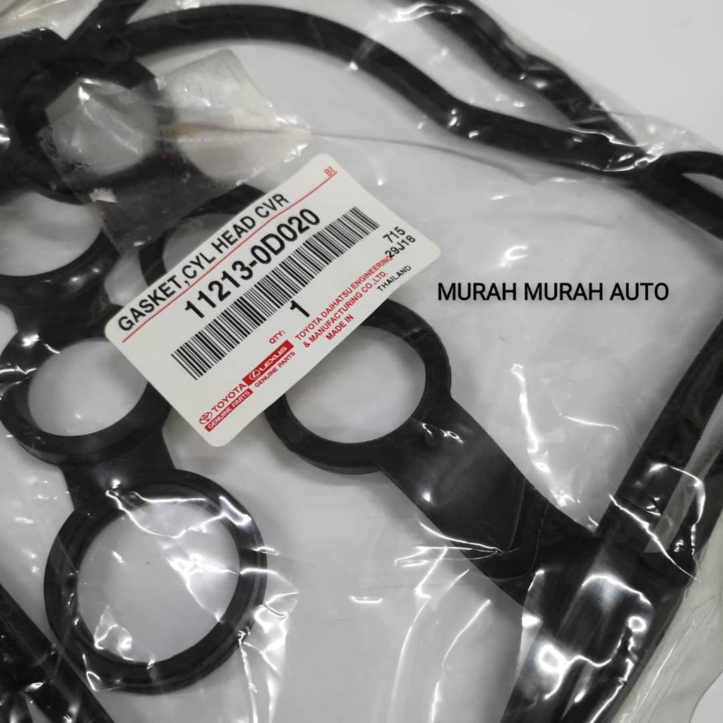ORIGINAL TOYOTA VALVE COVE GASKET ALTIS 1.8 ZZE122 ZZE142 WISH 1.8 (11213-0D020) | Shopee Malaysia