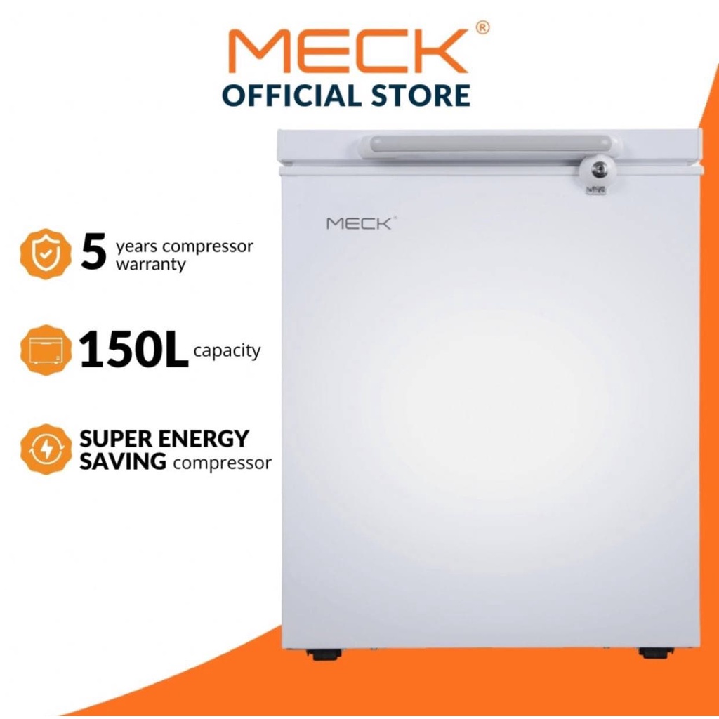 MECK Chest Freezer 150L Single Door / Peti Sejuk Beku | Shopee Malaysia