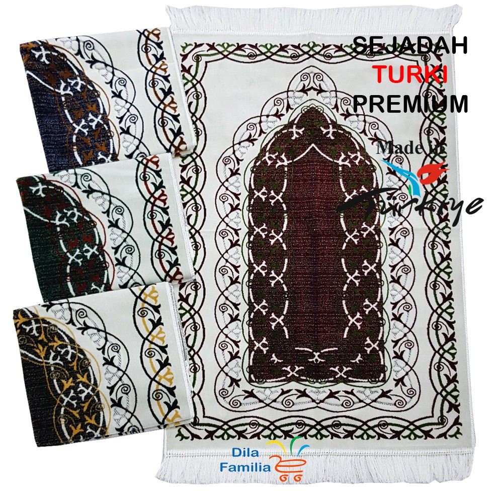 Sejadah Turki Putih Gift Nikah Hantaran Kahwin Hadiah Tunang Mehrab ...