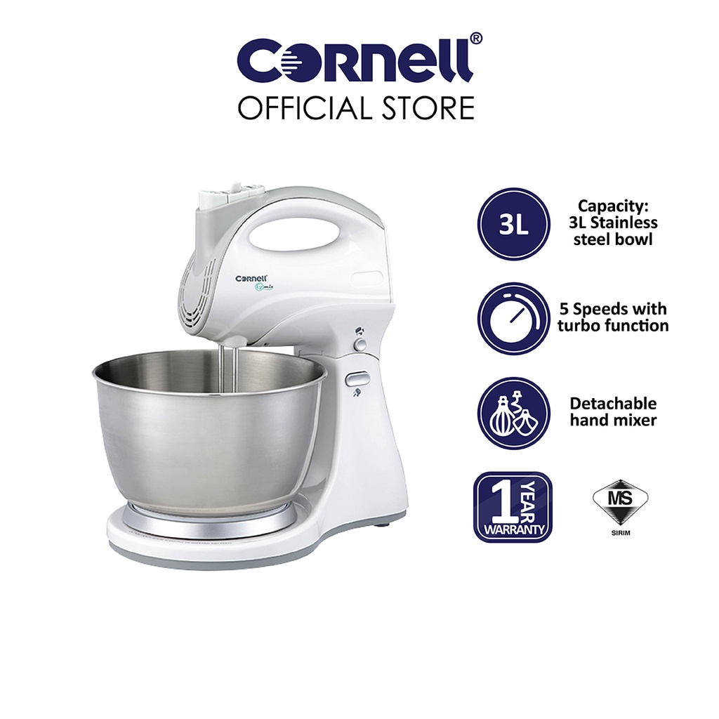 Cornell 5 Speeds 3.0L Stand Mixer | CSM-E9008SSWH | Shopee Malaysia