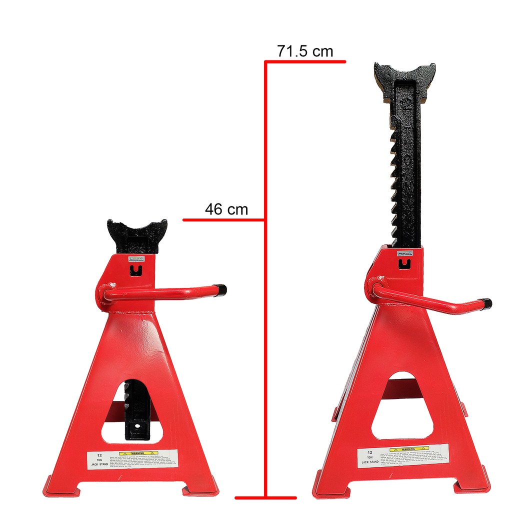 Heavy Duty Vehicle Lorry Jack Stand 2 Pcs 12 Ton Automotive Jack Stand ...
