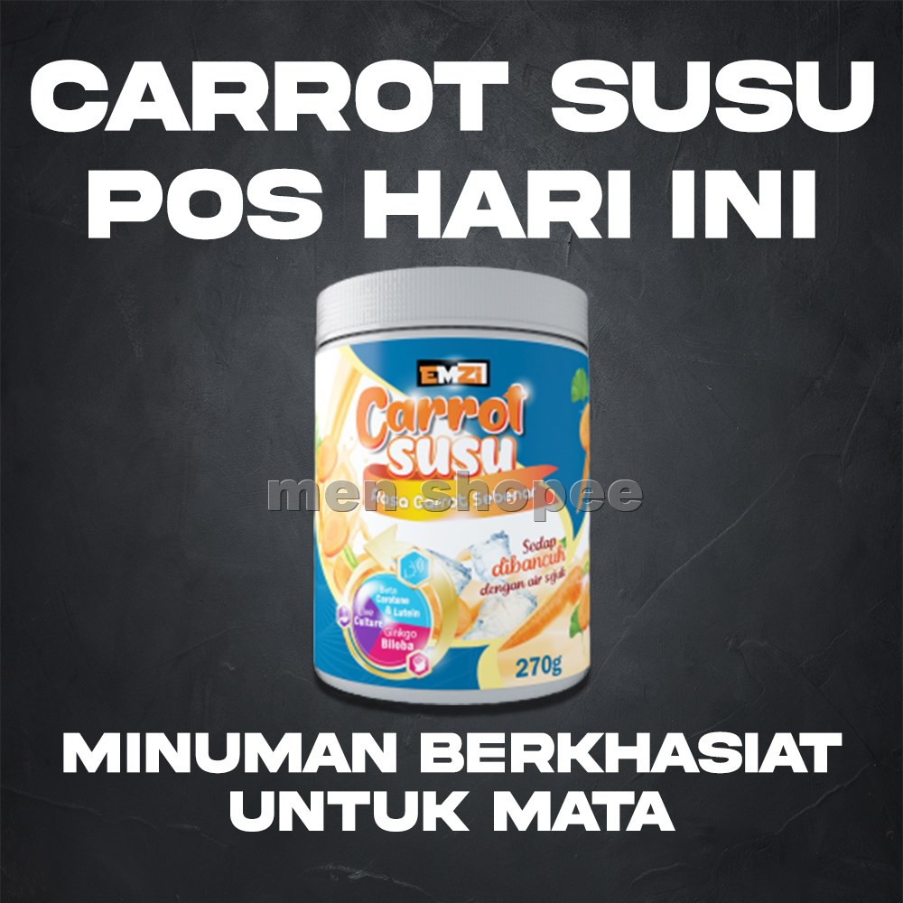 Carrot Susu untuk kesihatan MATA dan MINDA ready stock + today postage ...