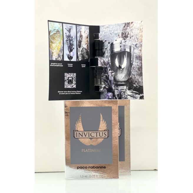 INVICTUS PLATINUM EDP PACO RABANNE FOR MEN VIAL 1.5ML | Shopee Malaysia