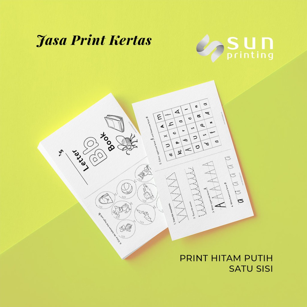 HITAM PUTIH A4 size paper printing services (black and white) | Shopee ...