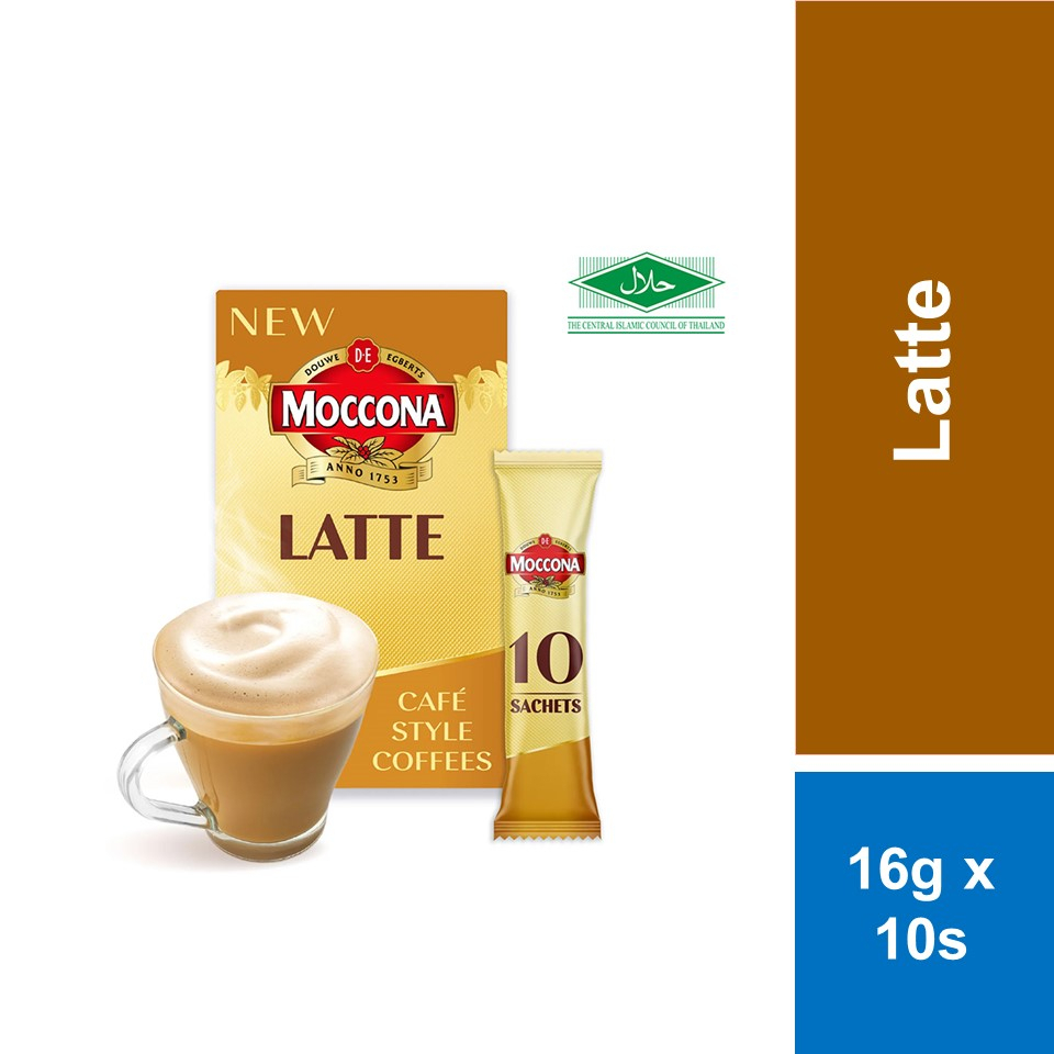 MOCCONA Latte Specialty Instant 3in1 Coffee 16g x 10s | Shopee Malaysia