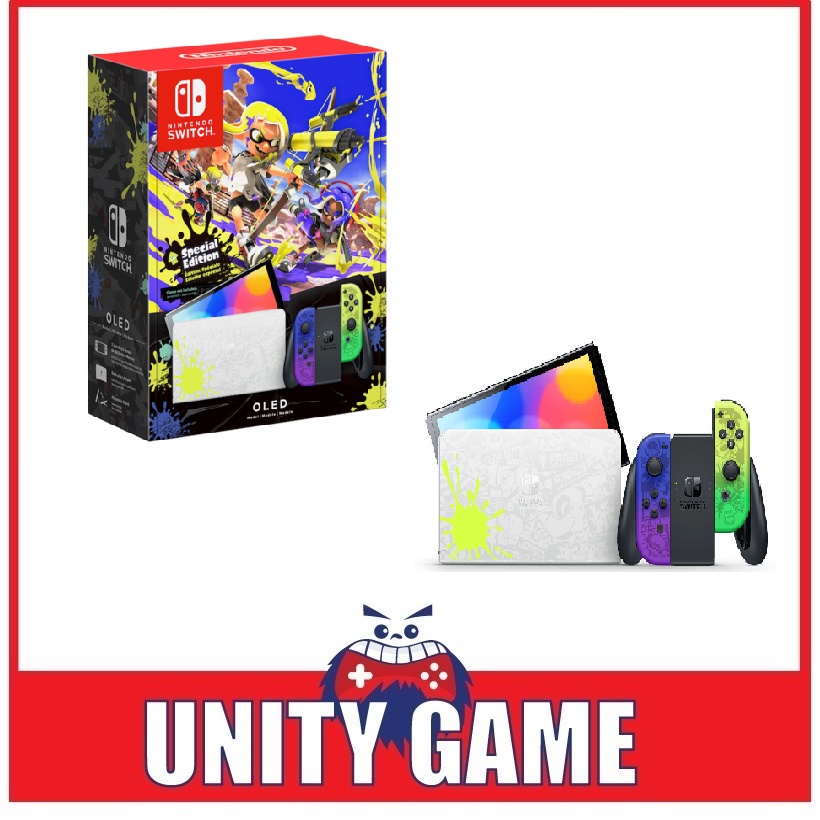 NSW Nintendo Switch Console OLED Splatoon 3 Special Edition (Maxsoft ...