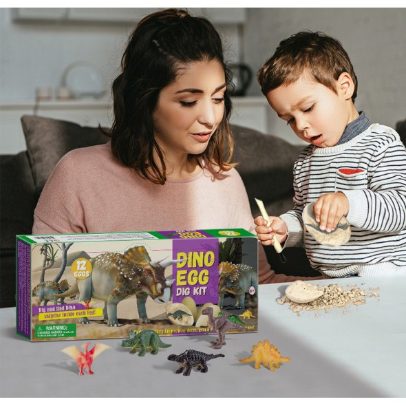 Kids Dinosaur Eggs Dig Kit Dino Dig Excavation Kits/ dig bugs / dig sea ...