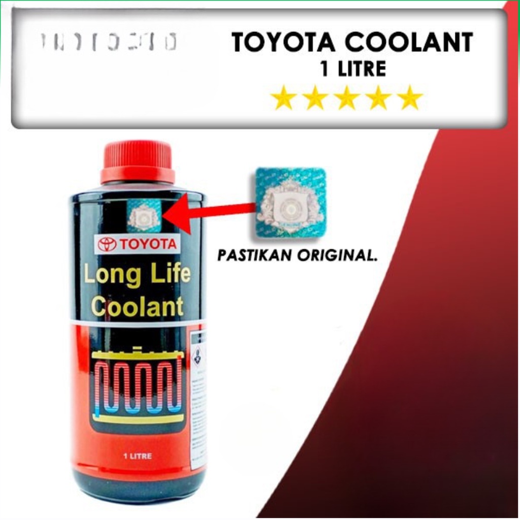 Toyota Long Life Car Radiator Coolant Kereta 1L 1000mL | Shopee Malaysia