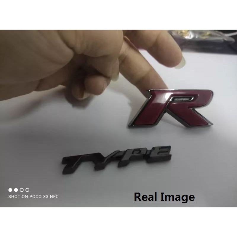 CIVIC FE GL5 TYPE R Emblems Logo | Shopee Malaysia