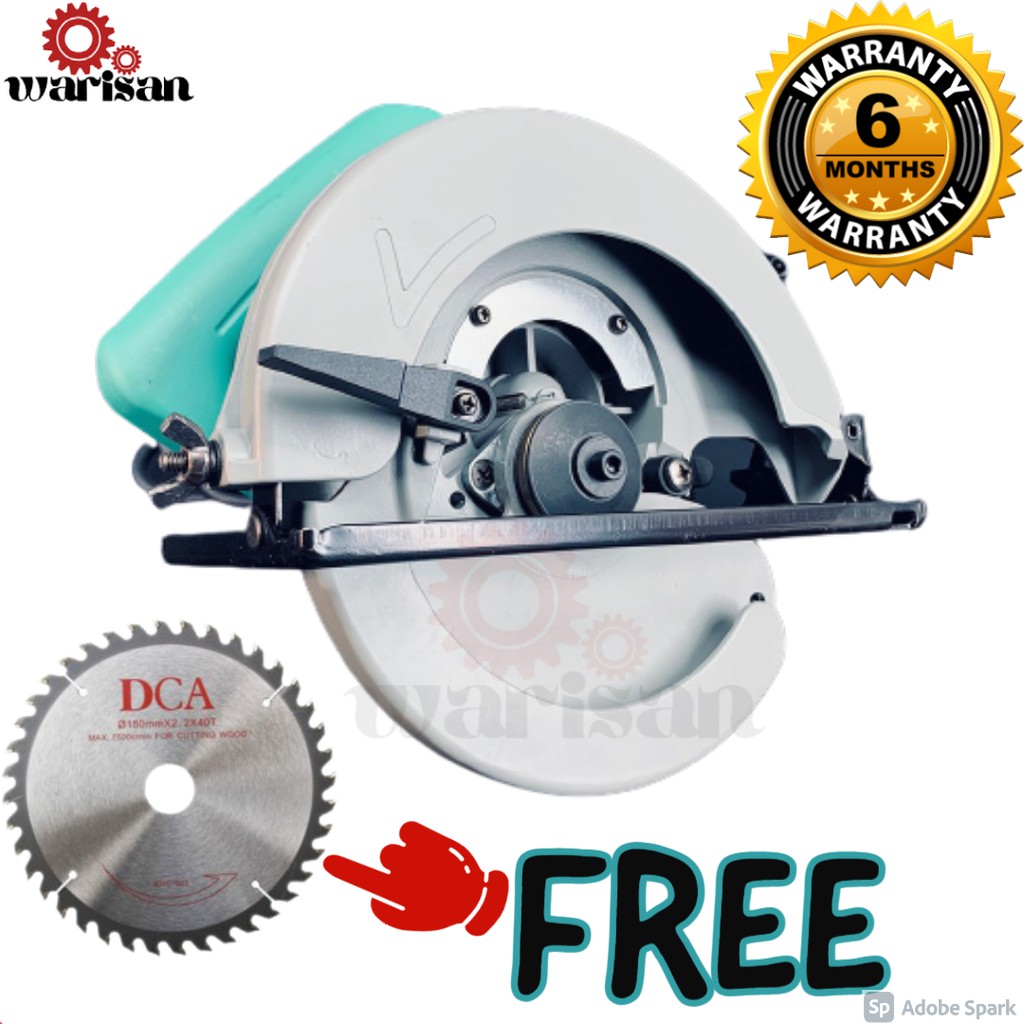 DCA AMY02-185 / AMY185 7″ Circular Saw 1100W / Mesin Potong Kayu ...