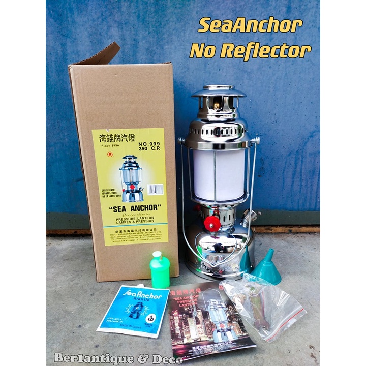 Lampu Gasoline Kerosene Lantern SeaAnchor Vintage Deco Lamp Antique ...