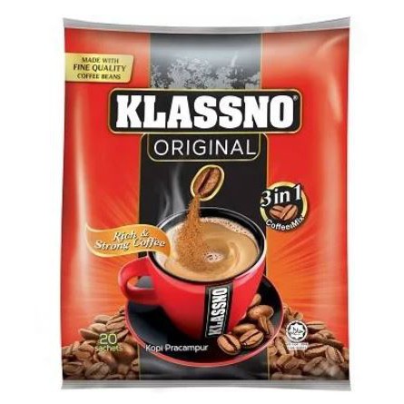KLASSNO COLOMBIAN ORIGINAL COFFEE MIX 18s X 20g / KLASSNO 3 IN 1 COFFEE ...