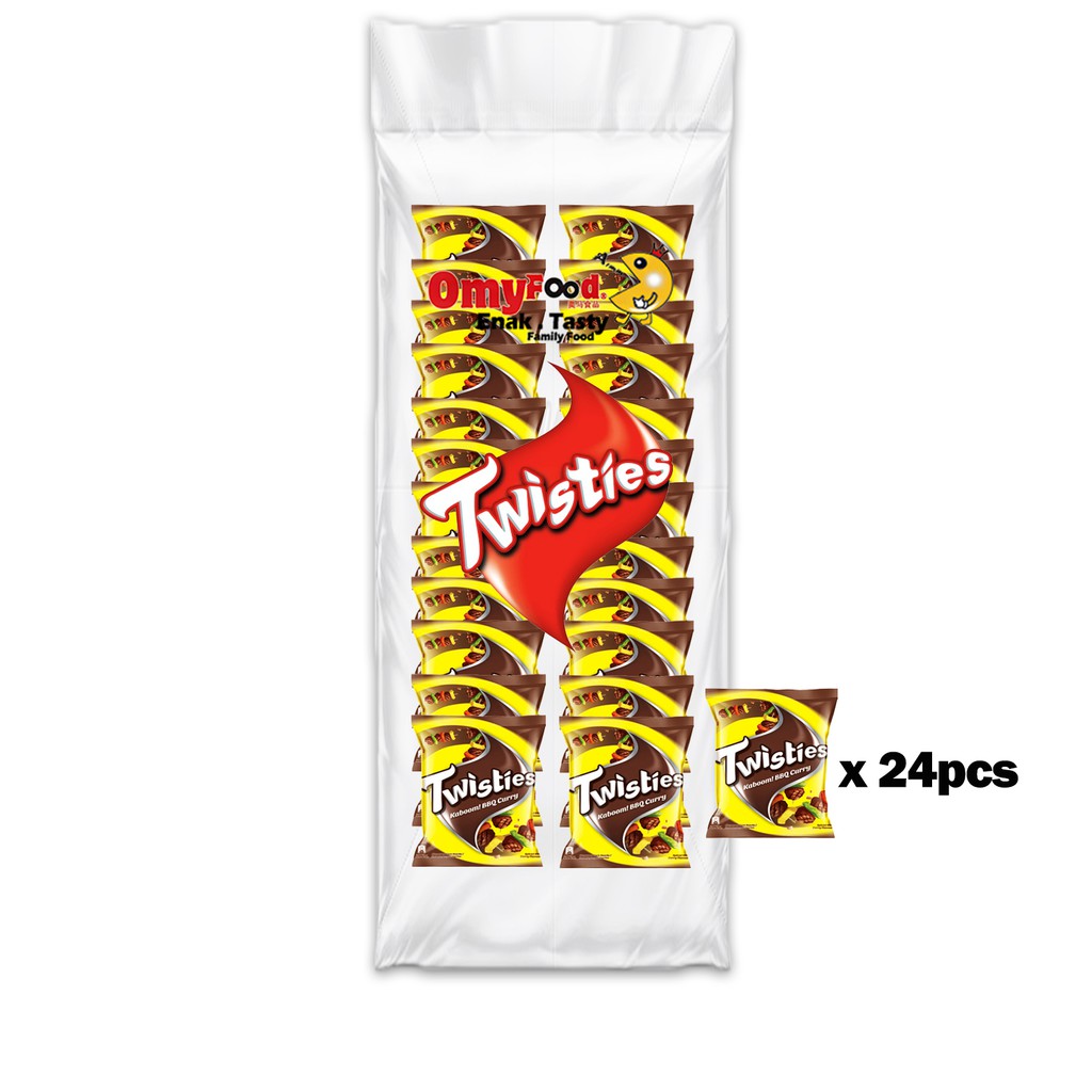 13g x 24pcs Twisties [BBQ Curry / Cheese / Chicken / Tomato] [OmyFood ...