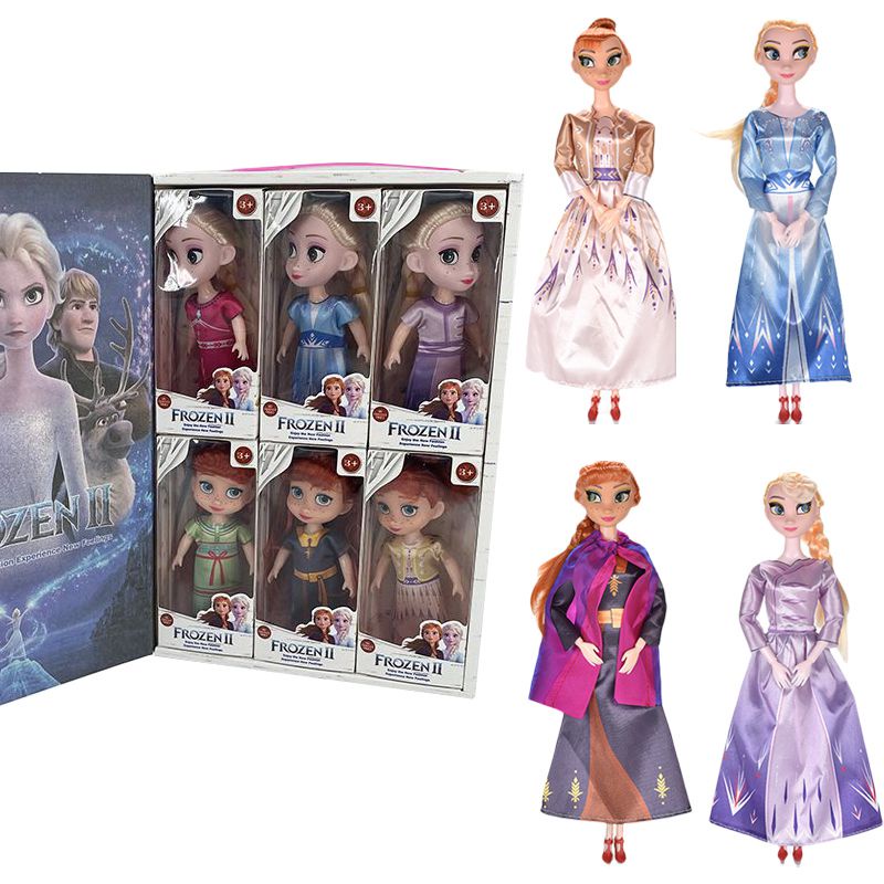 Disney Frozen 2 Anna Elsa Princess Action Figures Toy Girl Dolls ...
