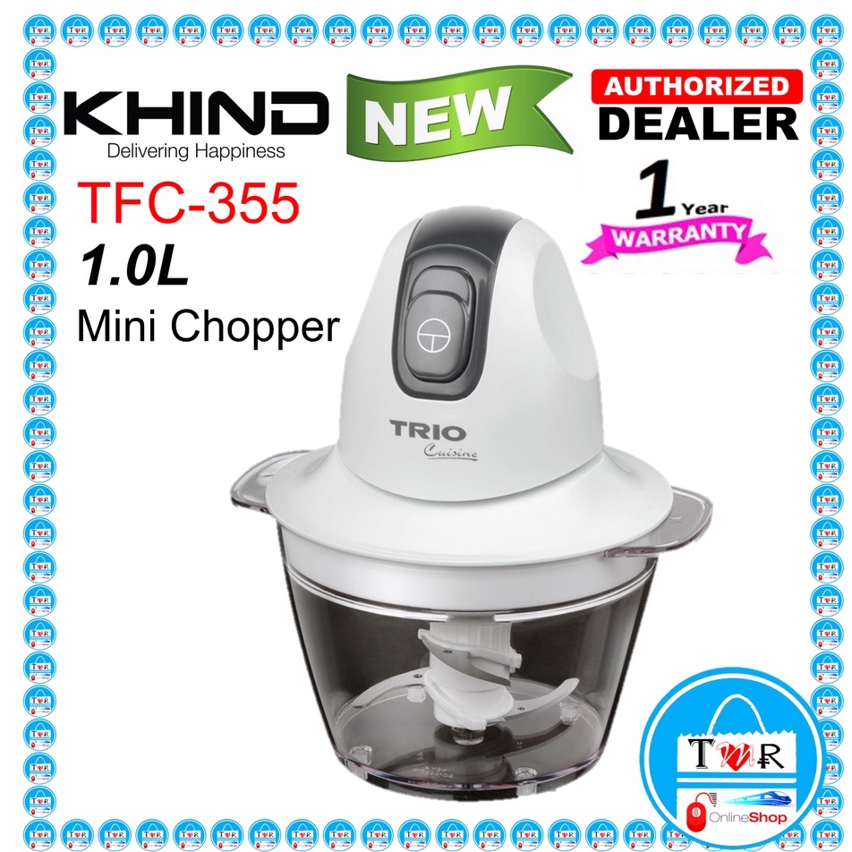 TRIO TFC-355 1.0L MINI CHOPPER / TFC-255 1.0L / KHIND / SHARP / MIDEA ...